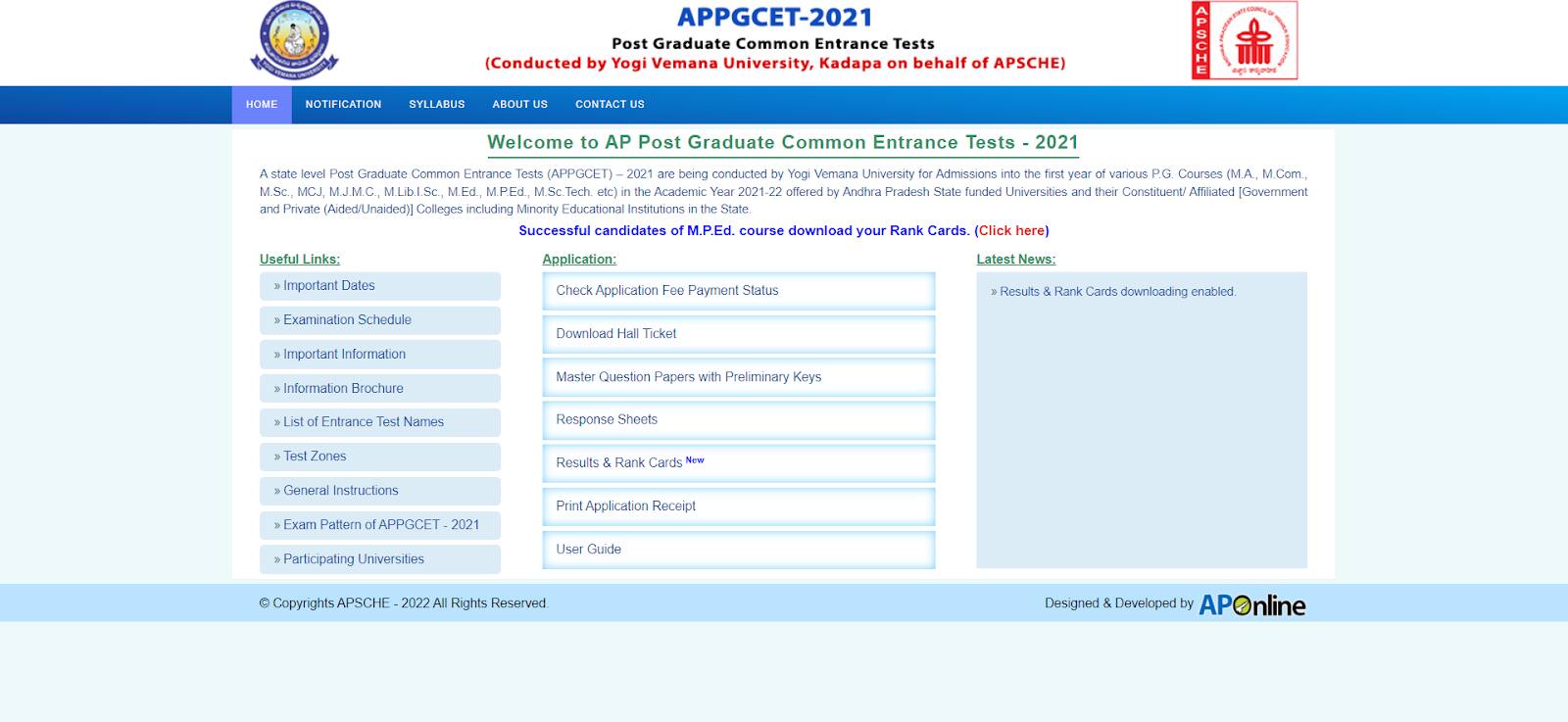 AP PGCET Answer Key 2022 (Released): Response Sheets, Download PDF Here