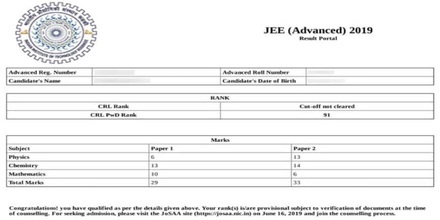 जेईई एडवांस्ड रिजल्ट 2023 (JEE Advanced Result 2023 in hindi) घोषित ...
