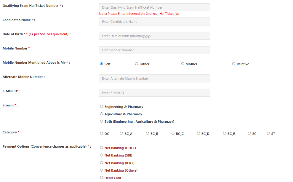 AP EAMCET Application Form 2022 (Over) - EAPCET Registration Direct ...