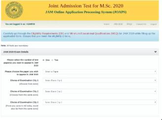 IIT JAM Application Form 2023 (Correction Window Open): Registration ...