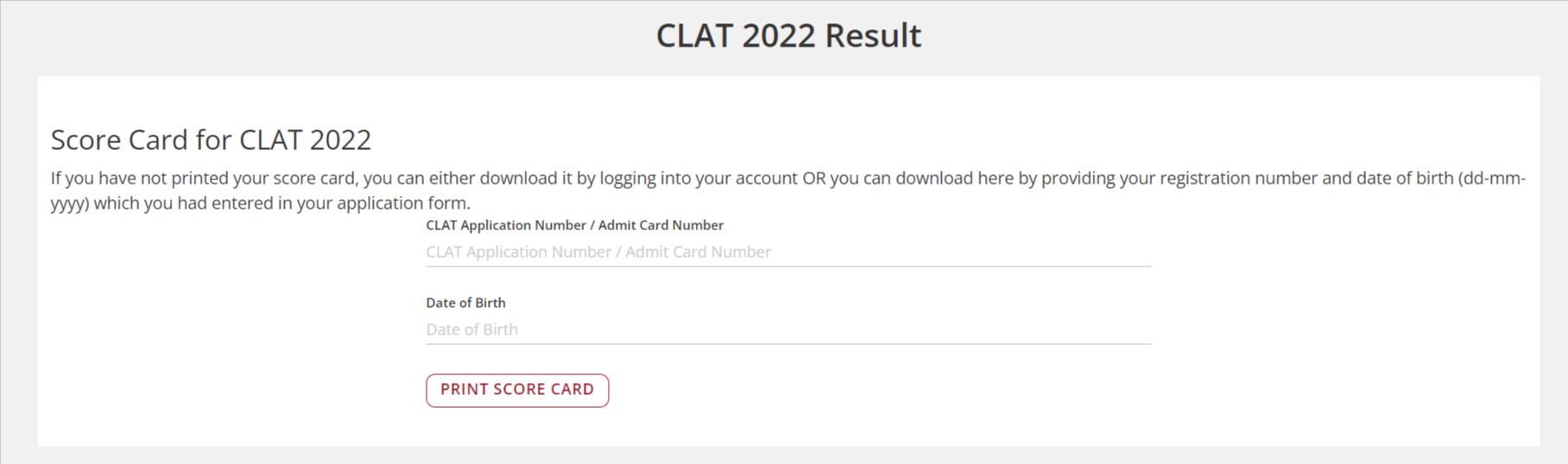 CLAT 2022 Result (Declared) : Download Scorecard, Toppers, Rank List ...