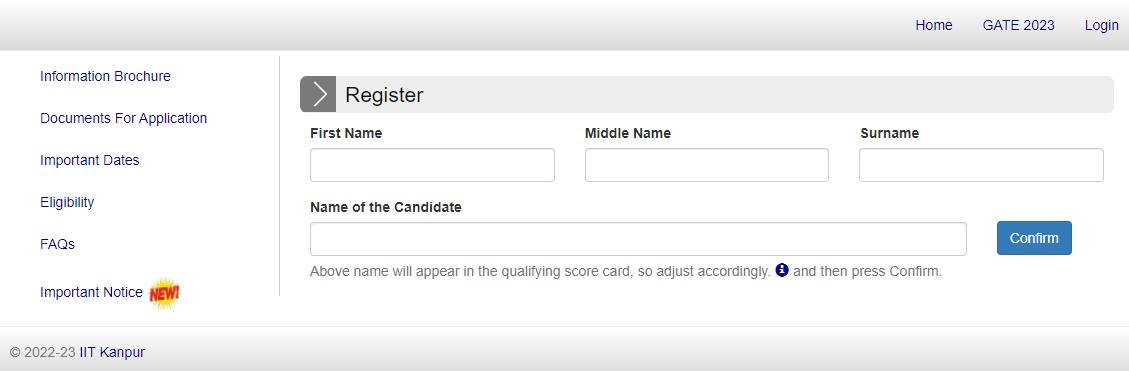 GATE Registration 2023 - How to Fill GATE Application Form, Fees, Last Date