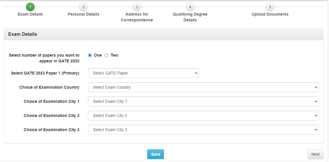 GATE Registration 2023 - How to Fill GATE Application Form, Fees, Last Date