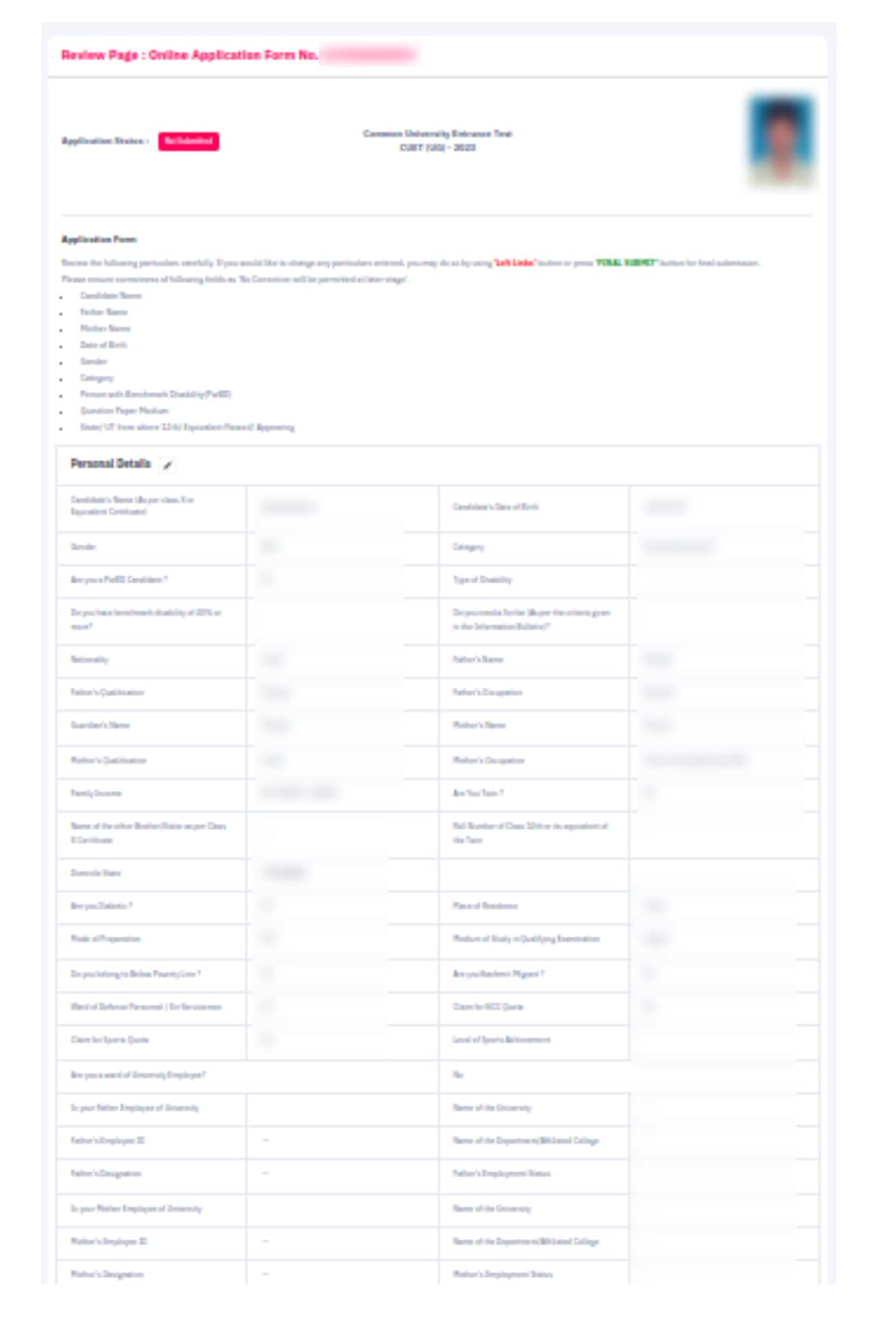 How to Fill CUET Application Form 2023?: Step by Step Procedure for ...