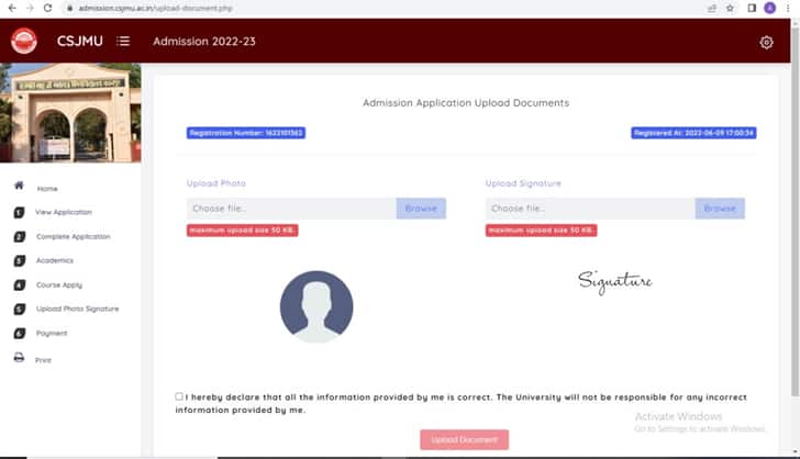 CSJM Kanpur University Admission 2023 (Started): Dates, Registration ...