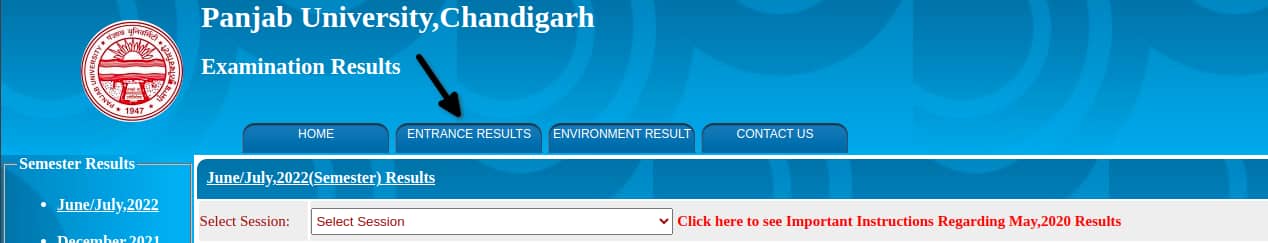 Panjab University Result 2023 (Declared), results.puexam.in, PU CET UG ...