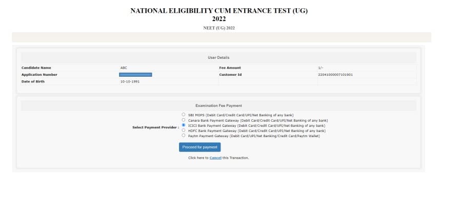 How to fill NEET Application Form 2023- Step by Step Procedure