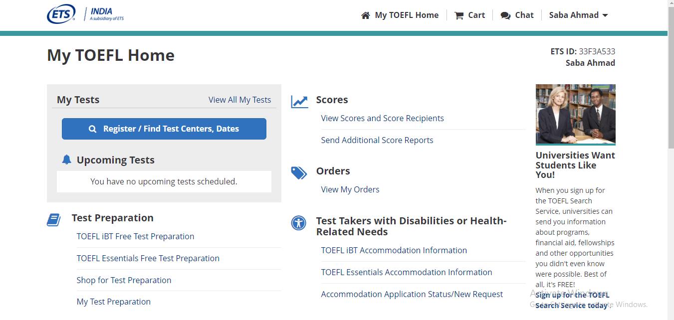 TOEFL Registration 2023 - Dates, Application Fill Process, Fees
