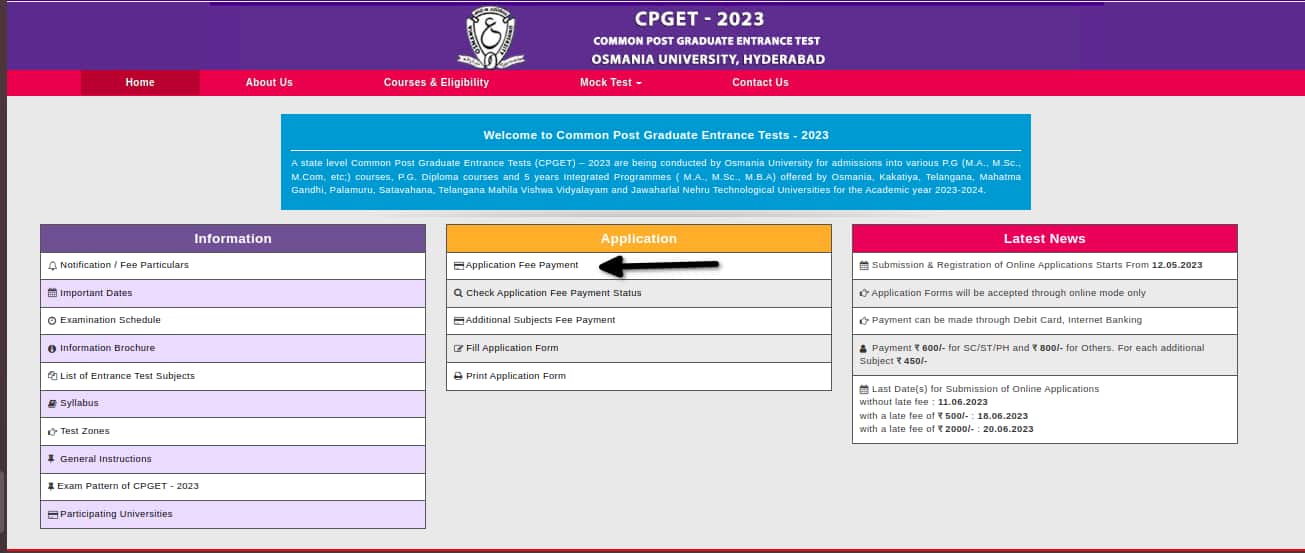 CPGET Application Form 2023 (Released): Registration, How to Apply, Fee ...