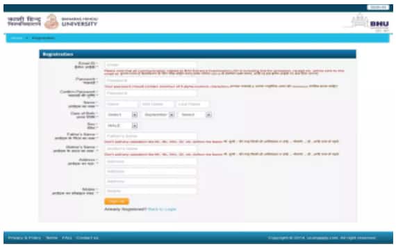 BHU PG Application Form 2023: Registration (correction window): How to ...