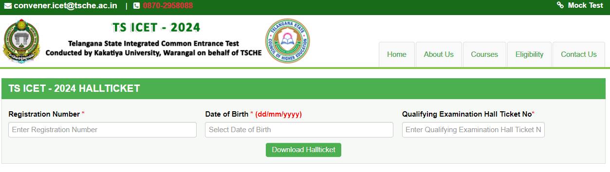TS ICET Hall Ticket 2024 (OUT): Direct Link @icet.tsche.ac.in, Download ...