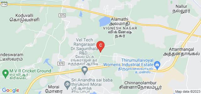 Vel Tech High Tech Dr Rangarajan Dr Sakunthala Engineering College ...