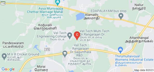 Vel Tech High Tech Dr Rangarajan Dr Sakunthala Engineering College ...