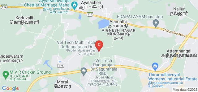 Vel Tech Multi Tech Dr Rangarajan Dr Sakunthala Engineering College ...