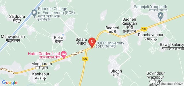 COER University, Roorkee: Admission, Fees, Courses, Placements, Cutoff ...