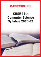 CBSE 11th Computer Science Syllabus 2020-21