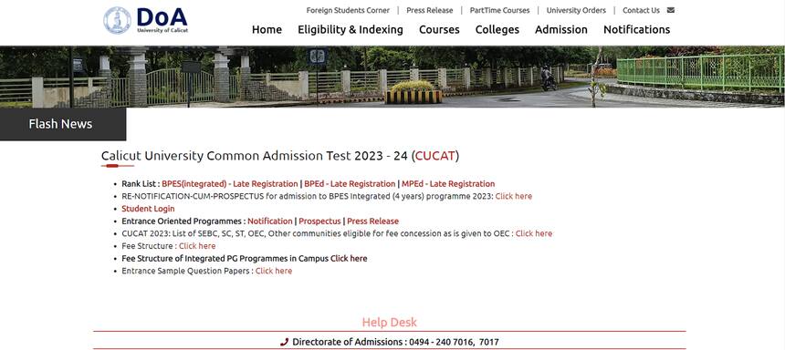 Calicut University Allotment 2024 (Soon): FYUG CAP 1st, 2nd, 3rd ...