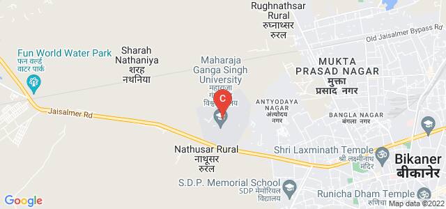 Maharaja Ganga Singh University, Bikaner: Admission, Fees, Courses ...