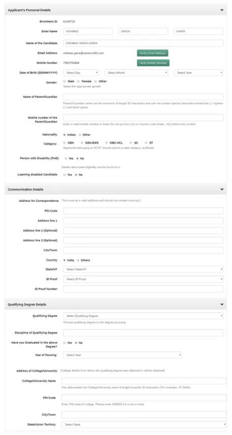 IIT JAM Application Form 2022, Correction Window (Open) - Apply Here!