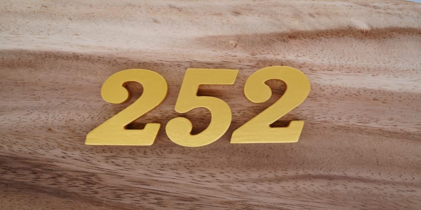 Table of 252 - Multiplication Tables | Download PDF