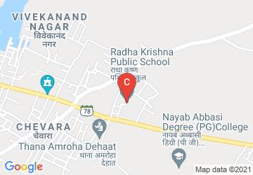 Radha Krishna Public School, J.P.Nagar, Amroha: Admission, Fee, Affiliation