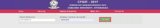 CPGET Application Form 2020, OUCET Registration - Apply Here Online