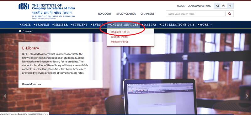 CS Professional Registration 2018 / Application Form – Apply here